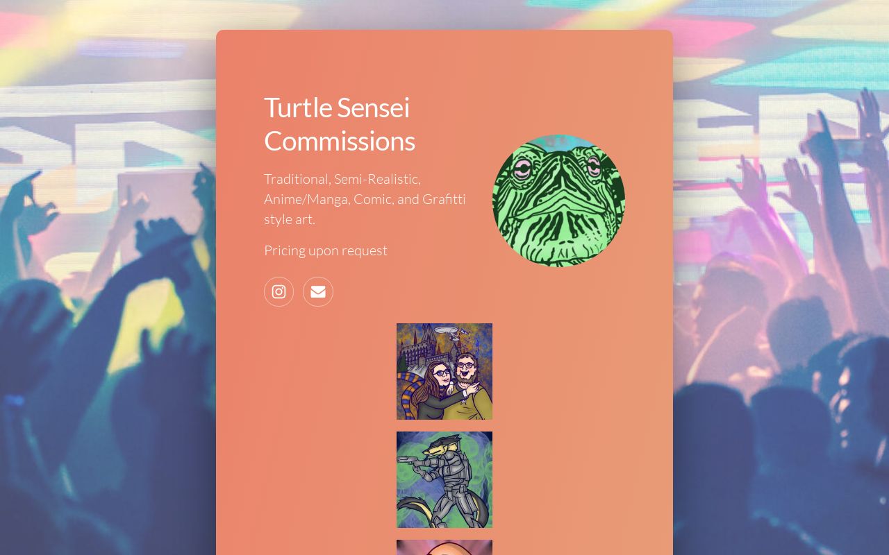 Turtle Sensei Commissions